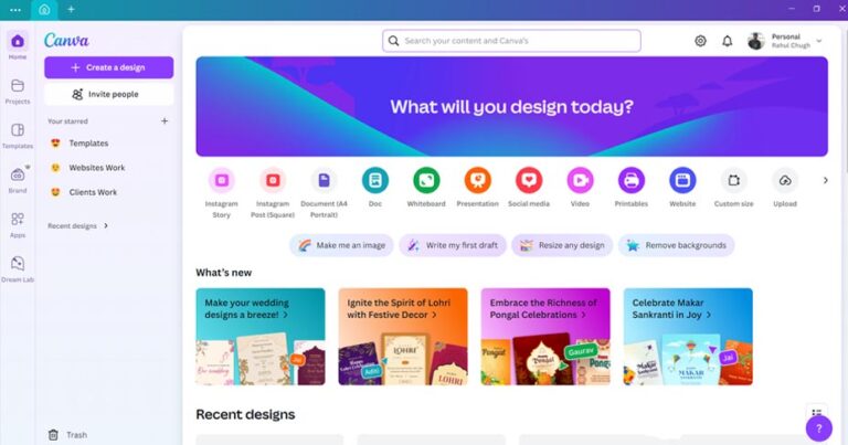 Canva Homepage Interface: Discover Exciting Updates for 2025